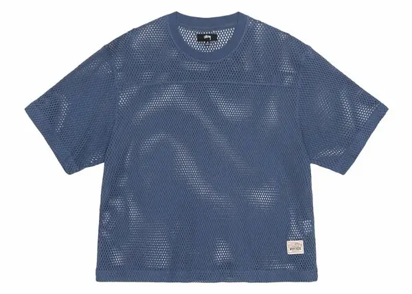 StÜssy Mesh Jersey Crew - Navy Blue