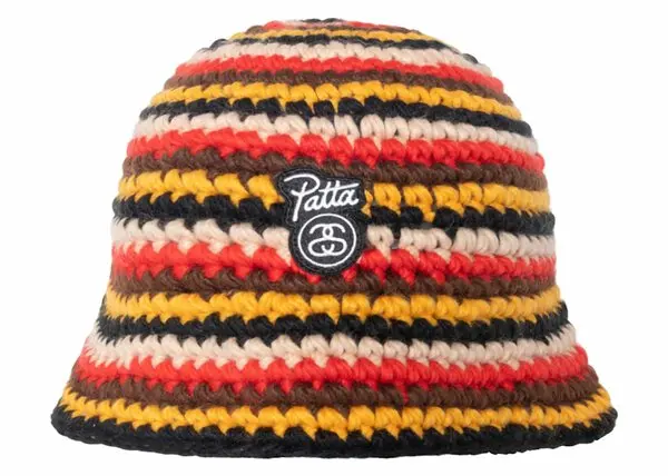 StÜssy X Patta Striped Knit Bucket Hat - Multicolor