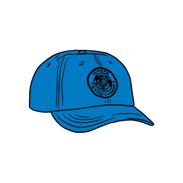 Supreme Compass 6-panel Cap - Cyan