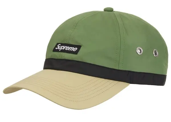 Supreme Crown Band Nylon 6-panel Cap - Olive
