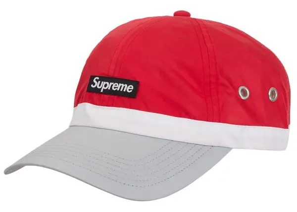 Supreme Crown Band Nylon 6-panel Cap - Red