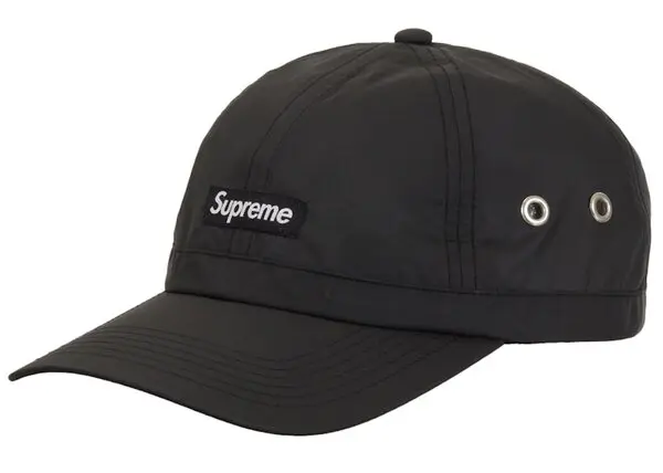Supreme Crown Band Nylon 6-panel Cap - Black