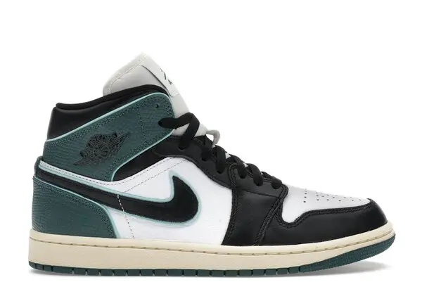JORDAN 1 Mid Se Sneakers - White/light Dew/oxidized Green