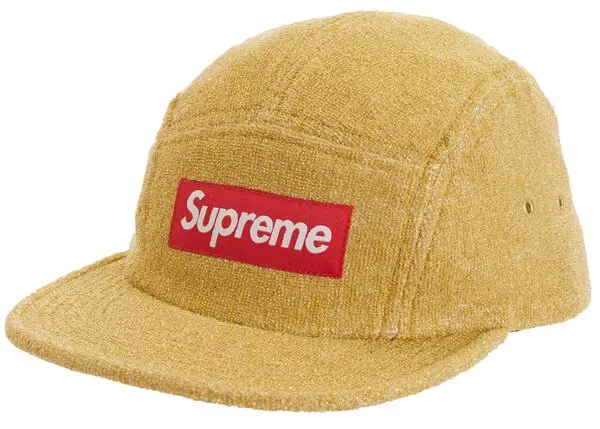 Supreme Glitter Terry Camp Cap - Gold