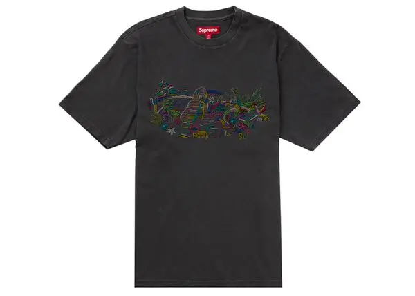 Supreme Machu Picchu Short Sleeve Top - Black