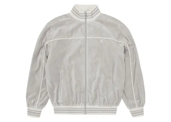 Corteiz Vvs Uptown Velour Track Jacket - Grey | Editorialist