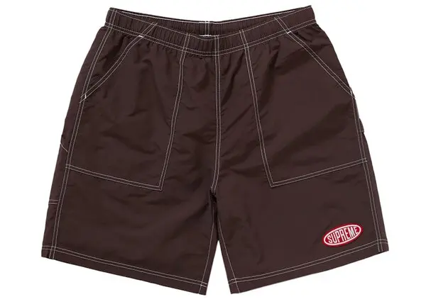 Supreme Nylon Painter Short - Dark Brown