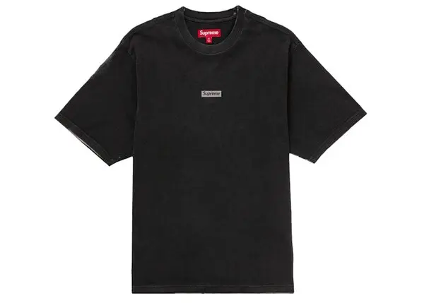 Supreme Overprint Small Box Short Sleeve Top - Black