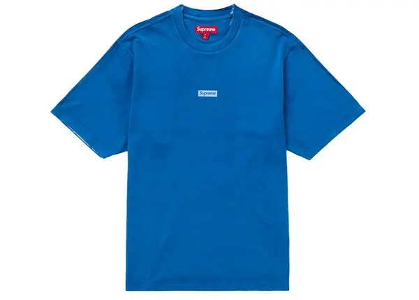 Supreme Overprint Small Box Short Sleeve Top - Blue