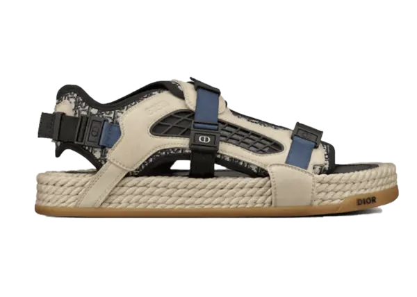 Dior Atlas Sandal - Beige/black/navy
