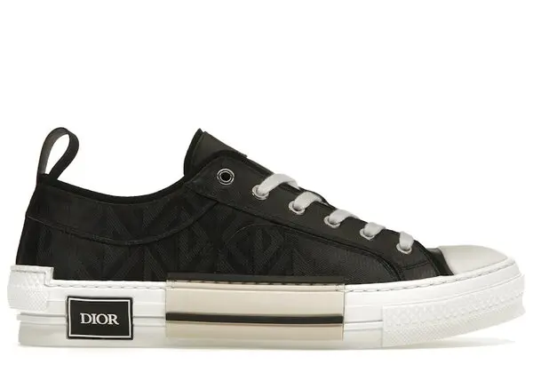 Dior B23 Low Top Cd Diamondin Sneakers - Black/white