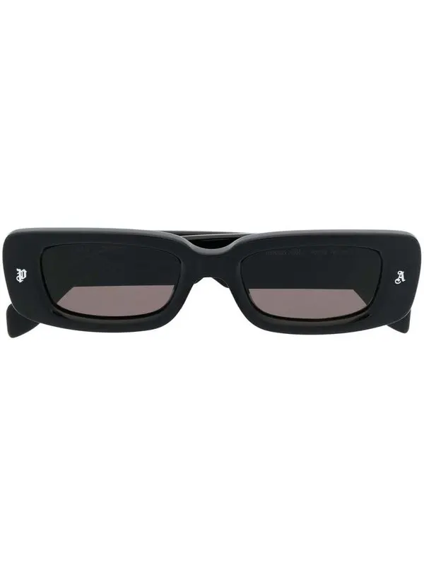 Palm Angels Lala Rectangle-frame Sunglasses - Black