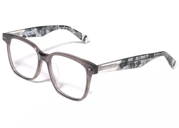 A BATHING APE Optical Flame 3 Eyeglasses - Gray