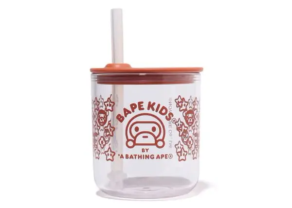 A BATHING APE X Kinto Baby Milo Straw Cup - Orange