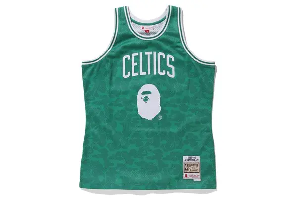 A BATHING APE X Mitchell & Ness Celtics Abc Basketball Swingman Jersey
