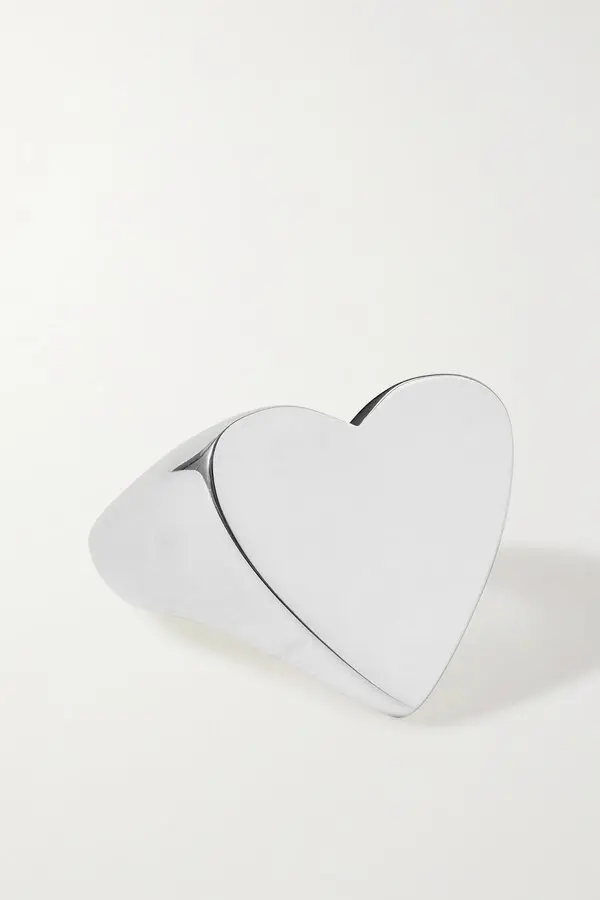 Sophie Buhai Heart Ring In Silver - 60% Off | Editorialist