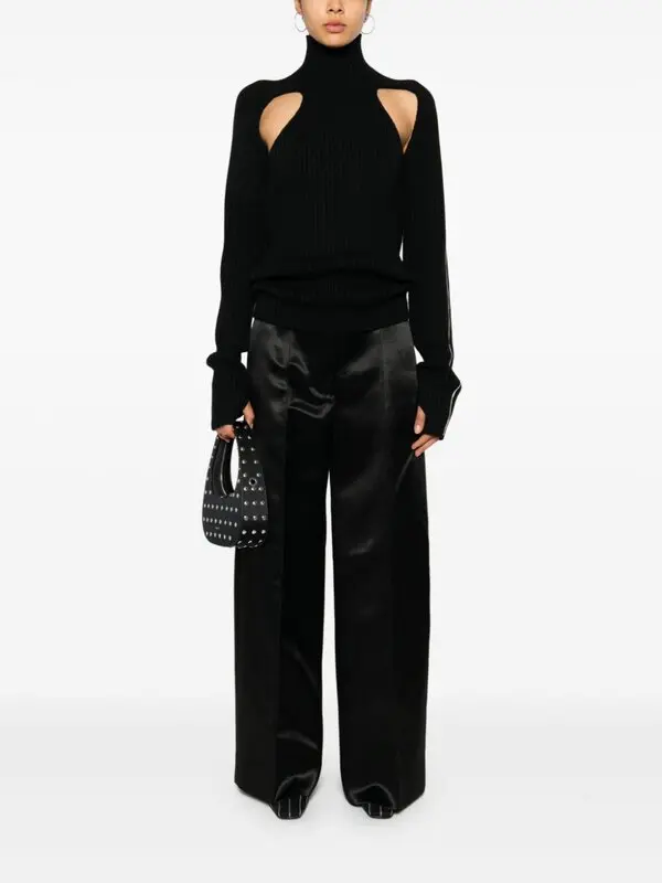 PETER DO Wide-leg Satin Trousers
