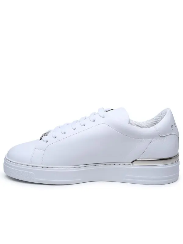 Philipp Plein Hexagon Leather Sneakers - White
