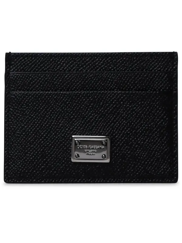 Dolce & Gabbana Lear Dauphine Card Holder - Black