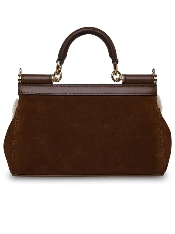 Dolce & Gabbana Sicily Small Handbag In Calf Lear Blend