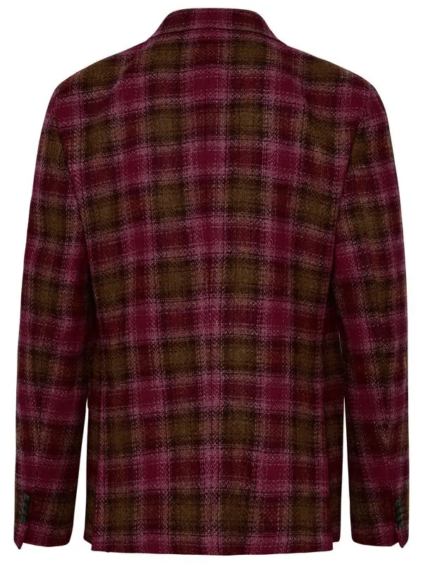 Brian Dales Double Breasted Plaid Blazer