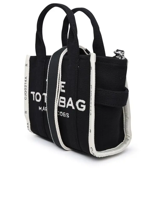 Marc Jacobs Mini Cotton Jacquard Bag - Black