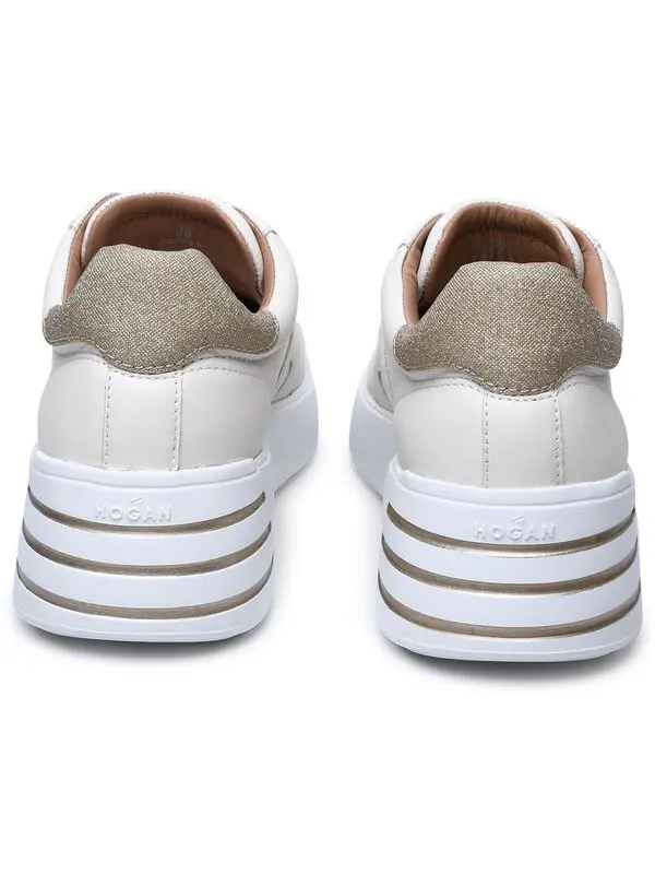 Hogan Leather Rebel H564 Sneaker - Cream