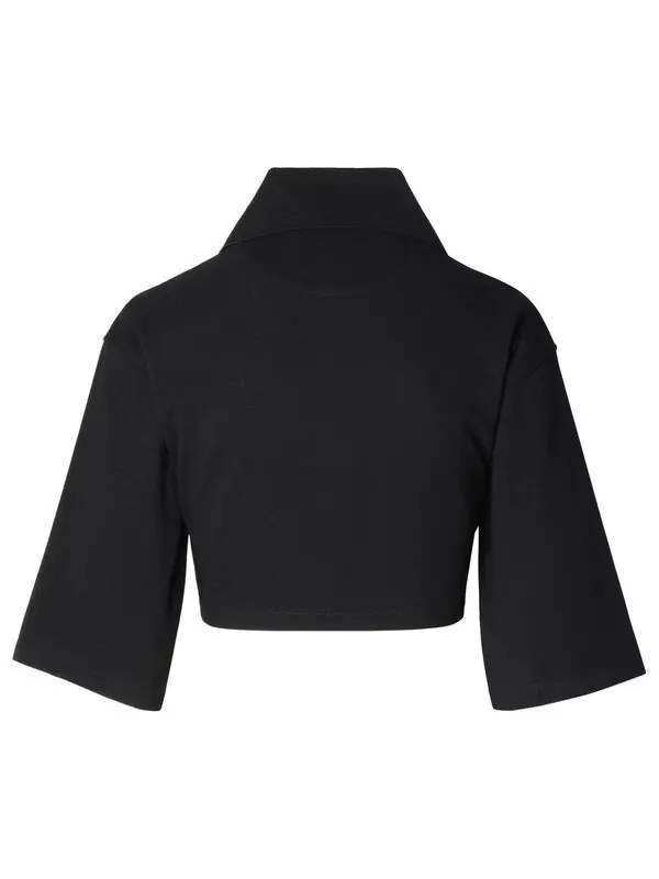 Palm Angels Cotton Crop Polo Shirt