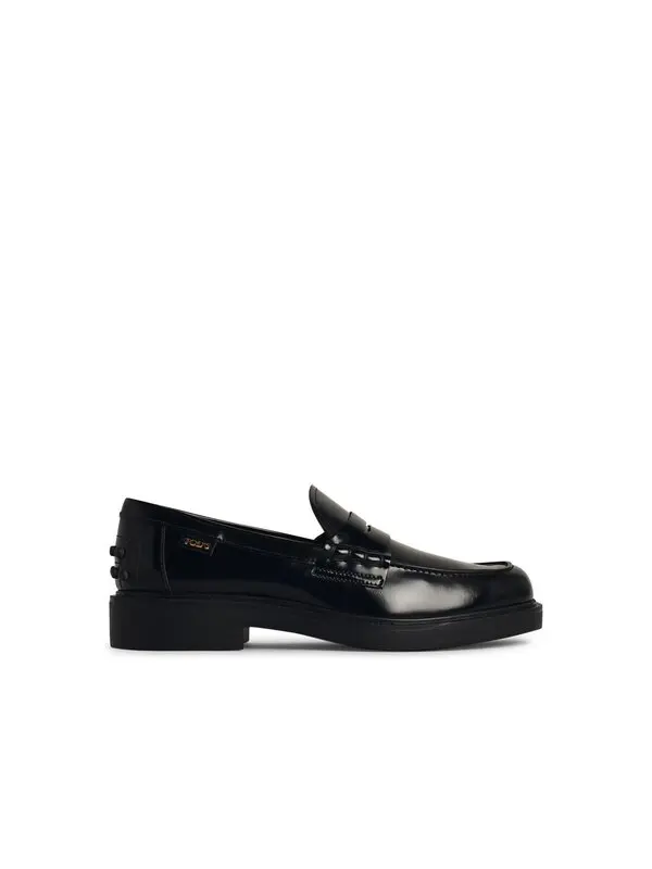 TOD'S Leather Loafers - Black