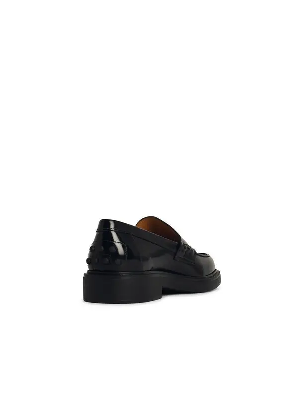 TOD'S Leather Loafers - Black