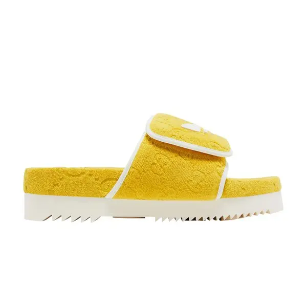 Gucci Adidas X Gg Platform Sandal - Yellow