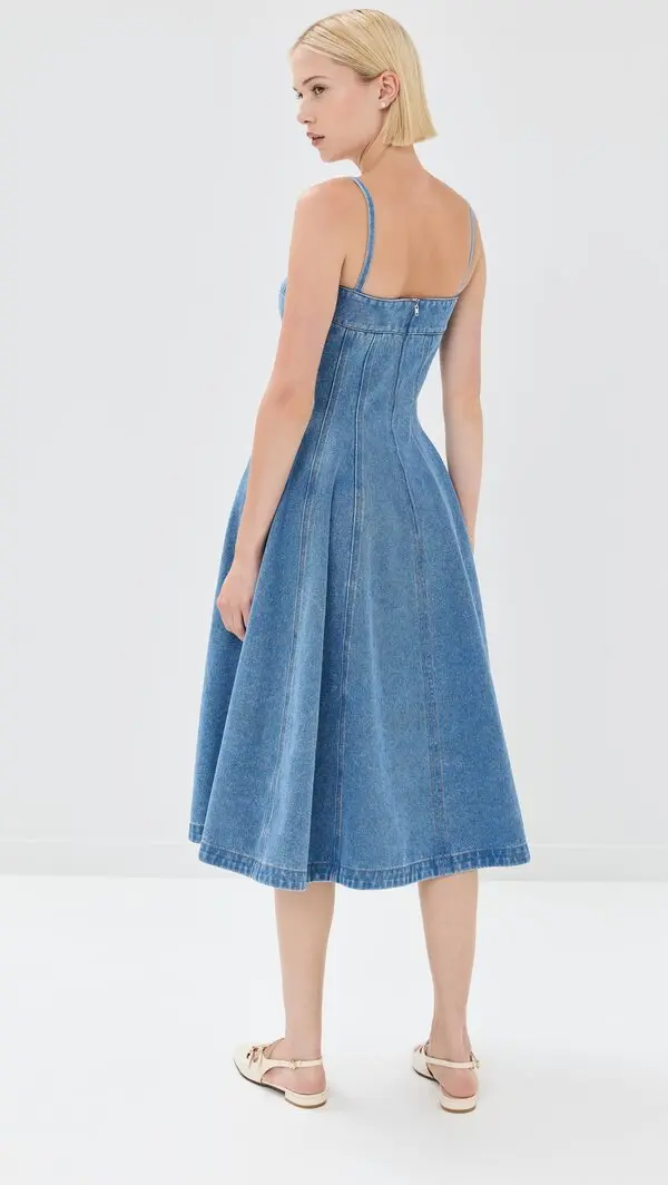 marni denim dress dupe MARNI Denim Midi Dress