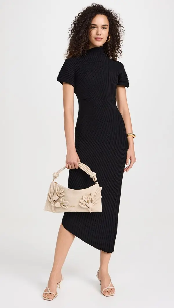 Cult Gaia Chrysta Knit Dress In Black - 40% Off | Editorialist