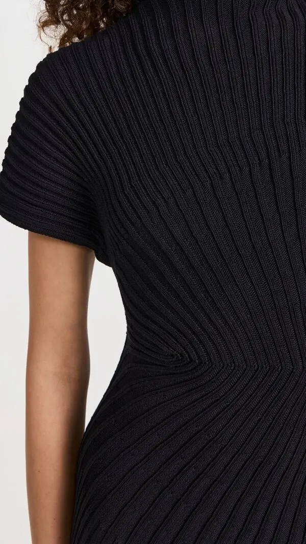 Cult Gaia Chrysta Knit Dress In Black - 40% Off | Editorialist