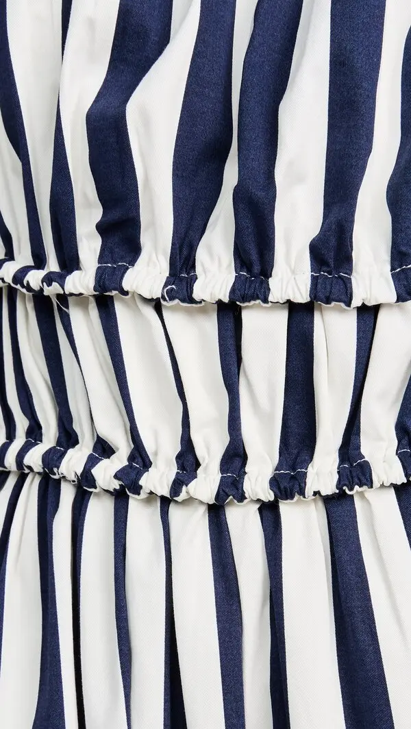 English Factory Stripe Sleeveless Maxi Dress