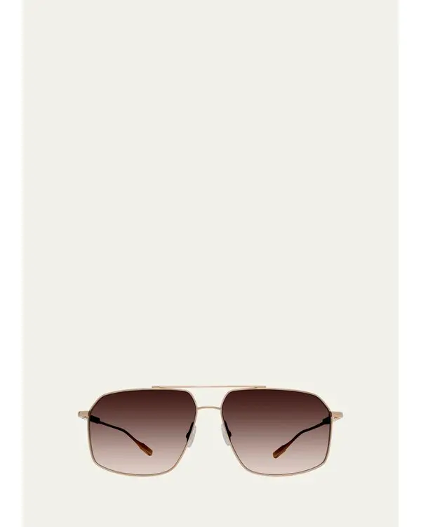 Barton Perreira Renzo Titanium Aviator Sunglasses