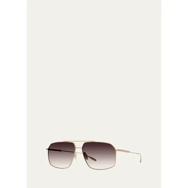 Barton Perreira Renzo Titanium Aviator Sunglasses
