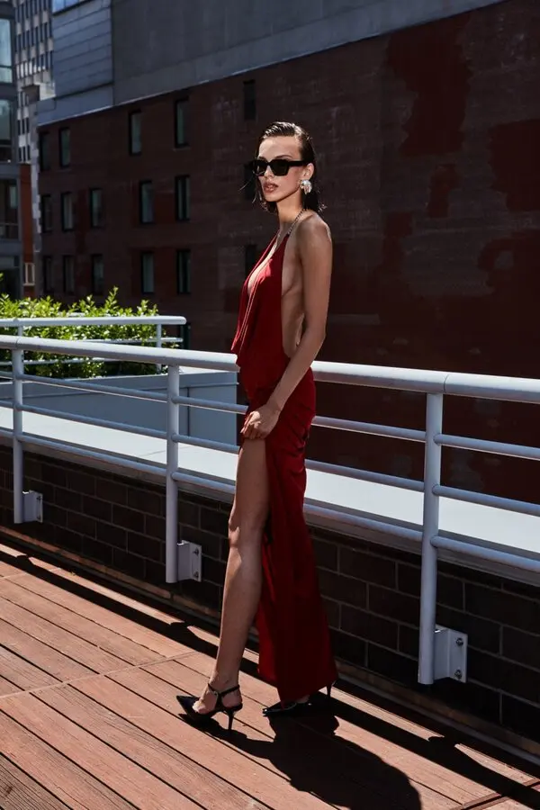 chinese dress ladies Haley Maxi Dress Champagne main image 1
