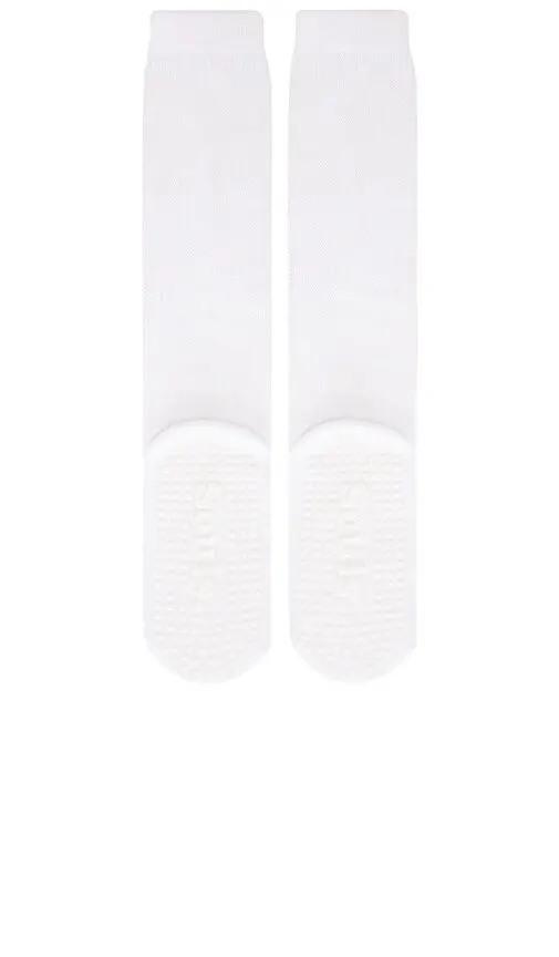 SOULS. Cloud Grip Ribbed Knit Socks - White