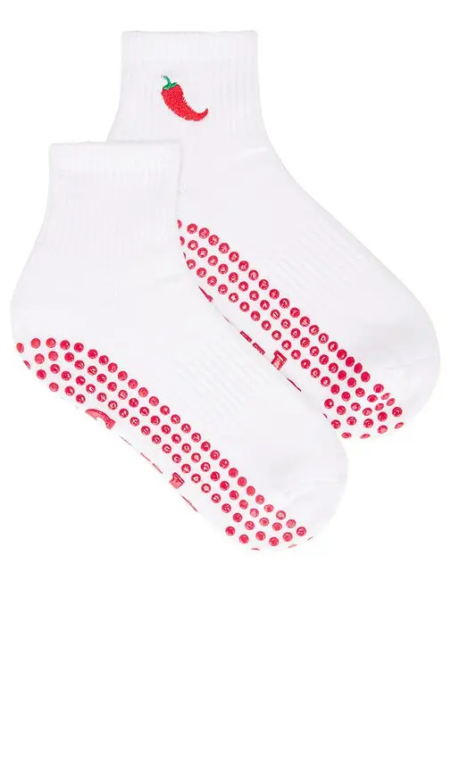 SOULS. Spicy Grip Socks - White