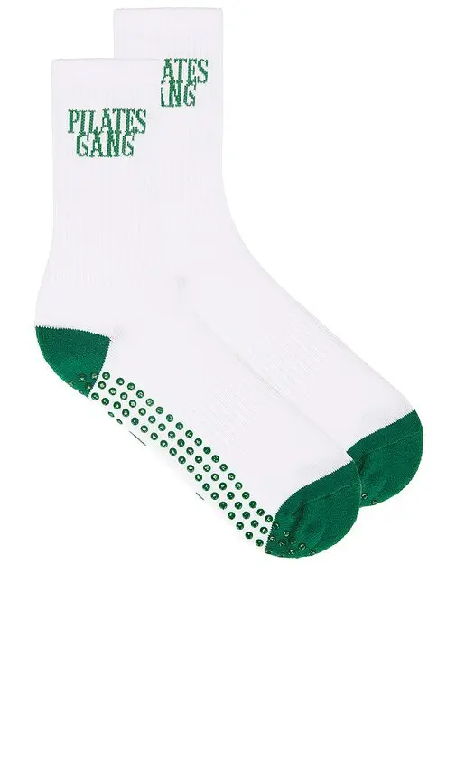 SOULS. Pilates Gang Grip Socks - White