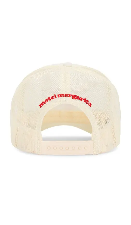 MOTEL MARGARITA Aspire Script Trucker Hat