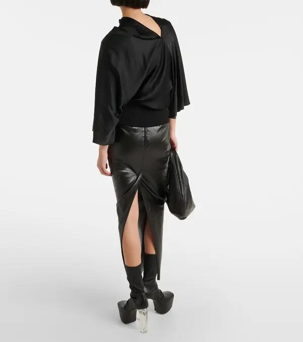 Rick Owens Cylinder Draped Jersey Top