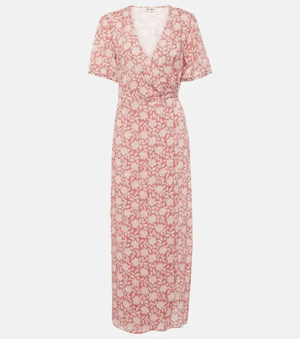 Rixo Katrina Floral Midi Dress