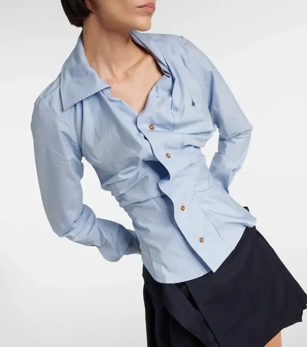 VIVIENNE WESTWOOD Drunken Ruffled Cotton Shirt