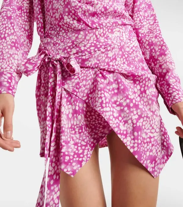 Isabel Marant Étoile Habla Draped Silk-blend Minidress