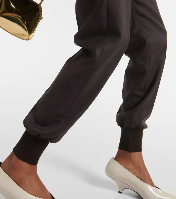 Stella McCartney Wool Flannel Sweatpants - Brown