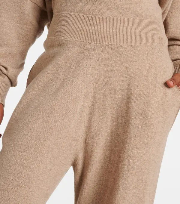 Stella McCartney - Stella McCartney High-Rise Cashmere And Wool Sweatpants