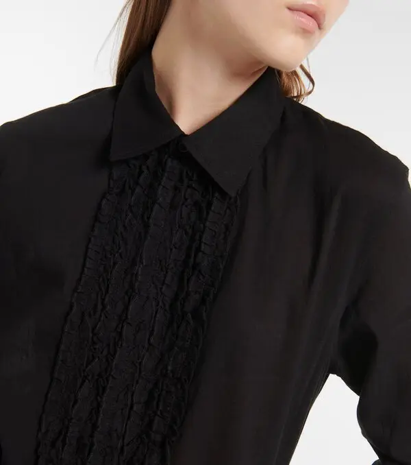 NILI LOTAN Nathael Ruffled Shirt