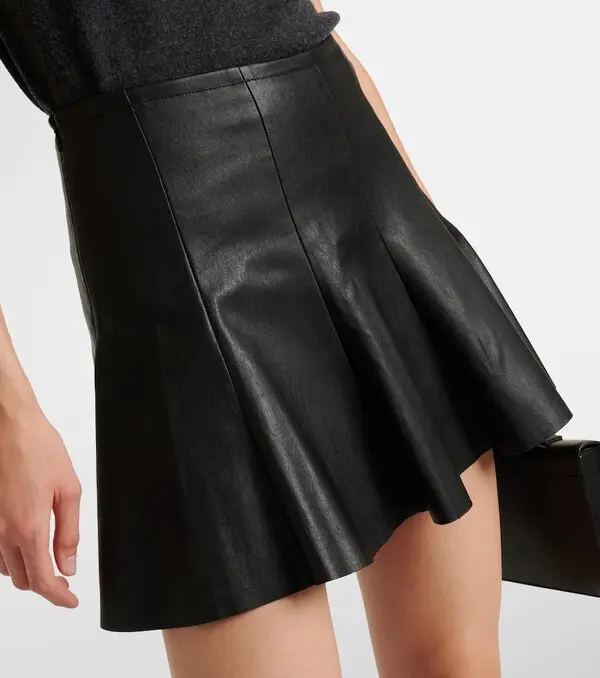 Stouls Mila Leather Mini Skirt